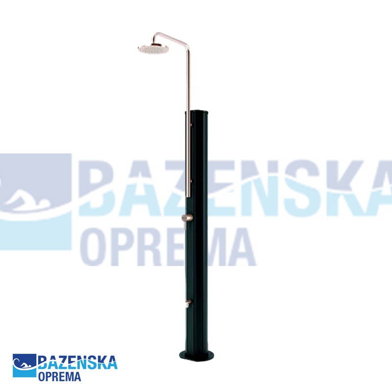 Astralpool solarni tuš 30 L antracit – bakar cijev - Bazenska oprema Radić